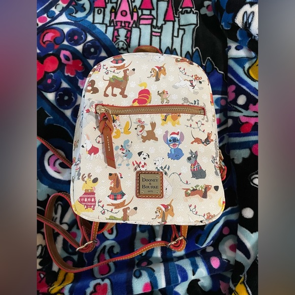 Dooney & Bourke | Bags | Disney Dooney And Bourke Santa Dogs Backpack ...